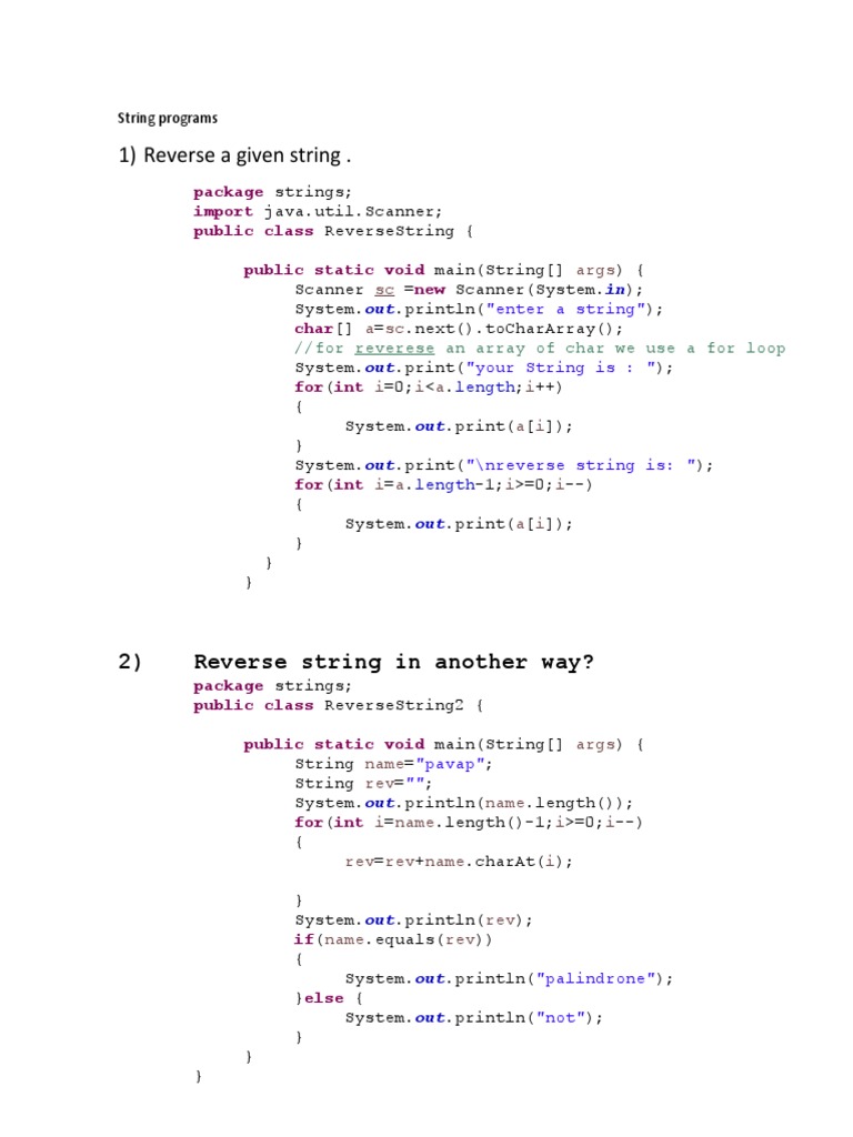 String Programs | Download Free PDF | Letter Case | String (Computer ...
