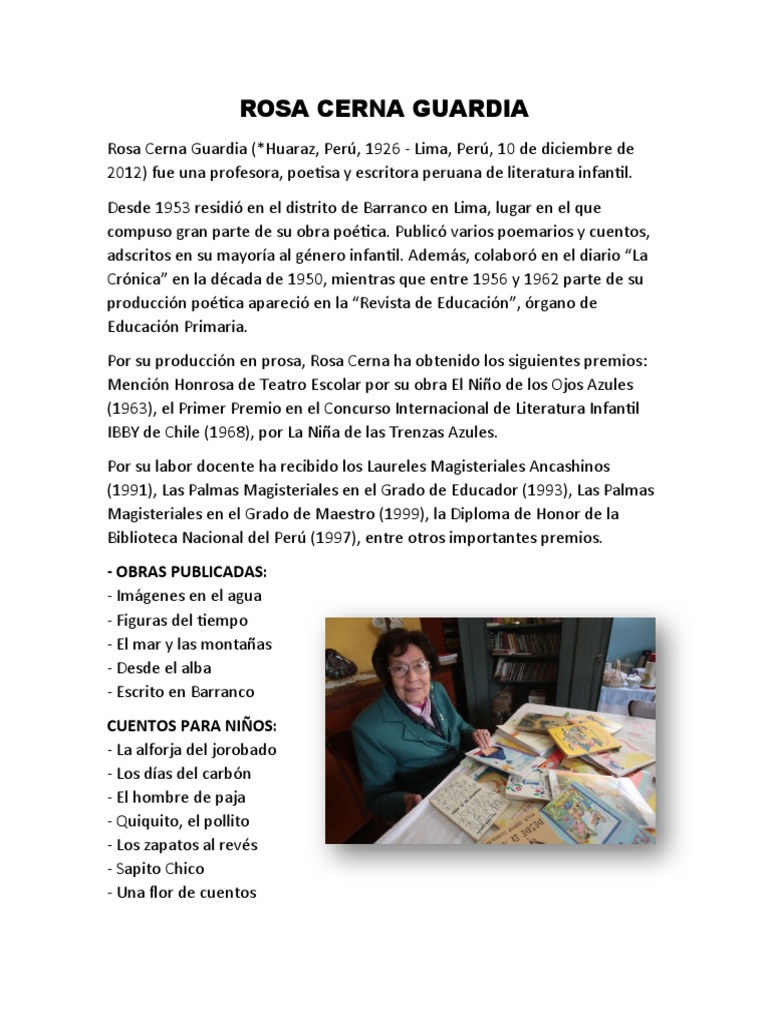 Rosa Cerna Guardia | PDF