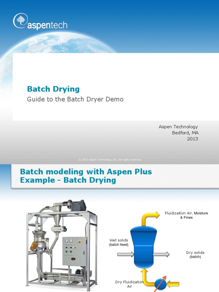 Batch Dryer Demo Guide | PDF | Chemical Engineering | Chemistry