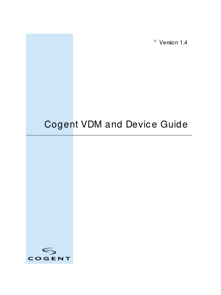 Fp-Cogent VDM Device Guide v1.4 | PDF | Image Scanner | Device Driver