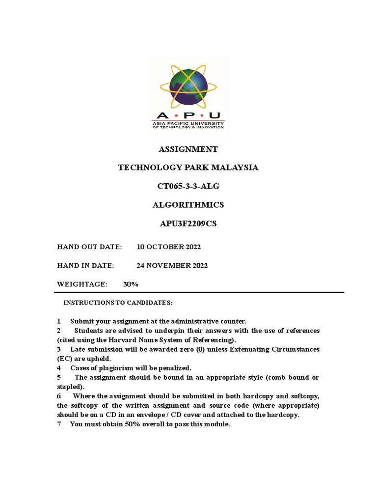 Group 36 - ALG Group Assignment - Part A | PDF | Time Complexity | Mathematical Logic