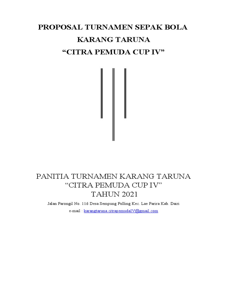 Contoh Proposal Turnamen Sepak Bola Antar Desa | PDF