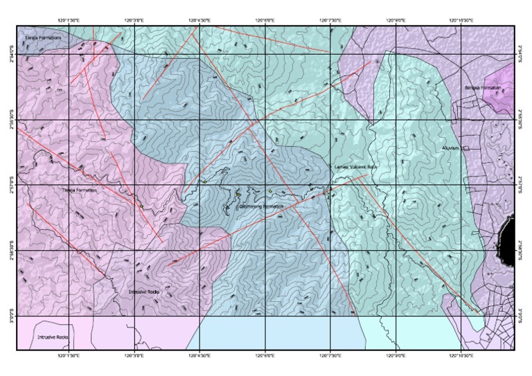 Peta Titik Pengamatan RMR Desa Battang | PDF