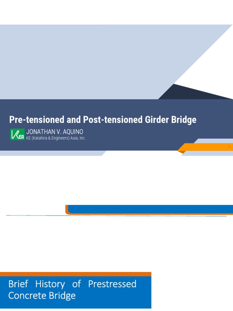 Post-Tensioned Girder Bridge Overview | PDF | Prestressed Concrete ...