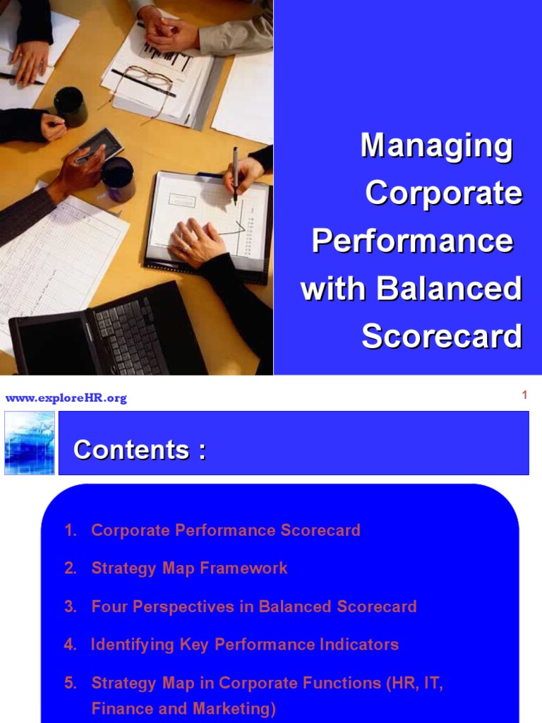 Balanced Scorecard | PDF | Strategic Management | Performance Indicator