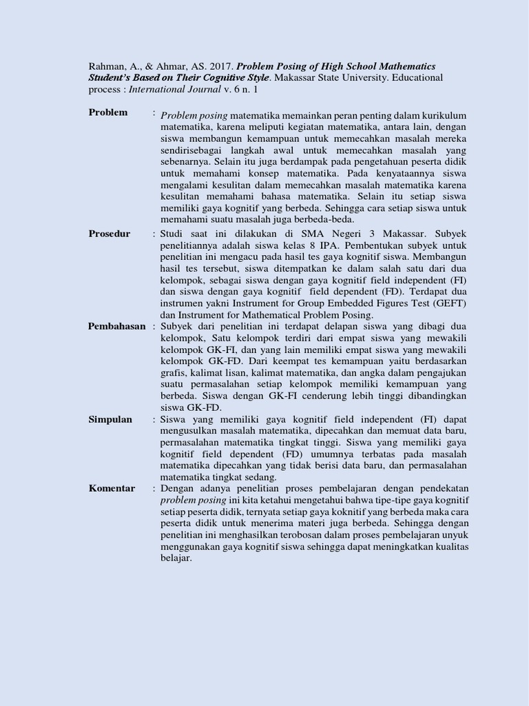 Contoh Review Journal-1 | PDF