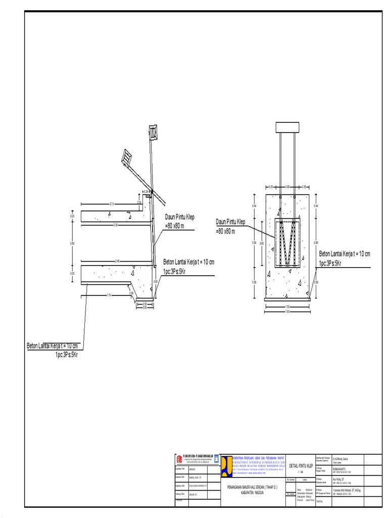 Detail Pintu Klep Dan Pintu Sorong | PDF