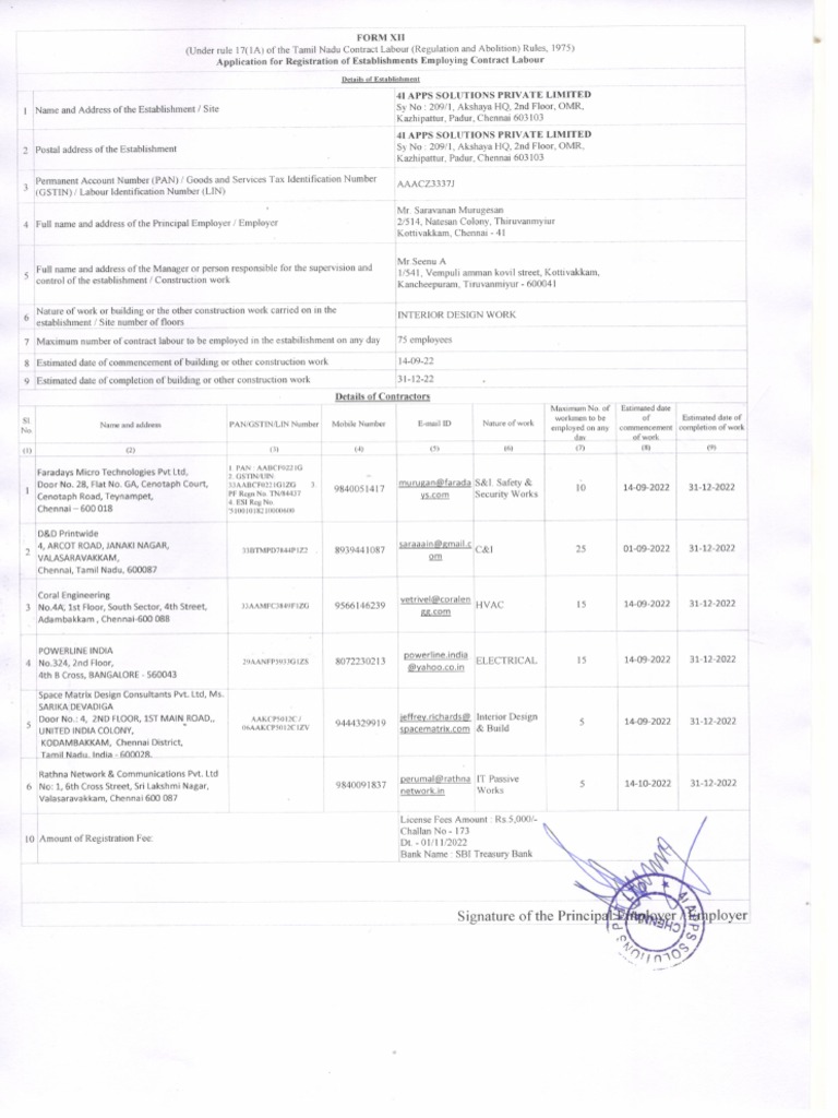 Form XII - CLRA | PDF