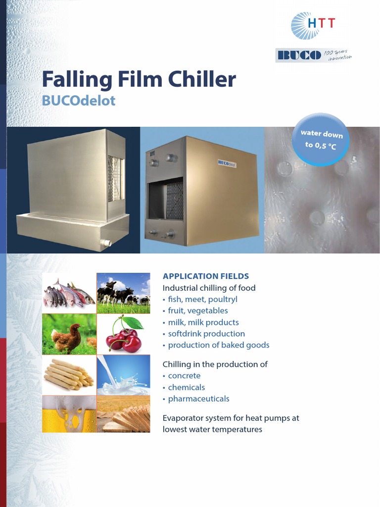 Falling Film Chiller English | PDF | Water | Temperature