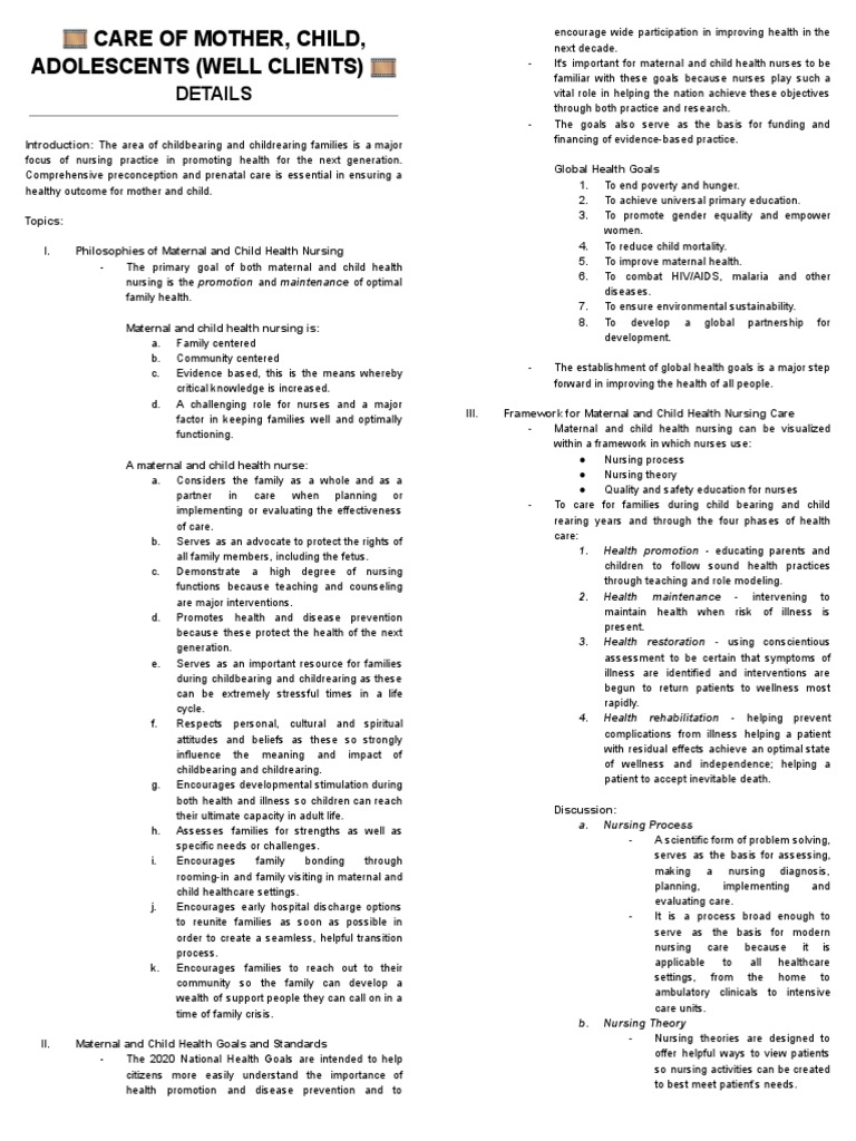 NCM 107 Cmca Lec | PDF | Maternal Health | Nursing NCM 107 Cmca Lec | PDF | Maternal Health | Nursing