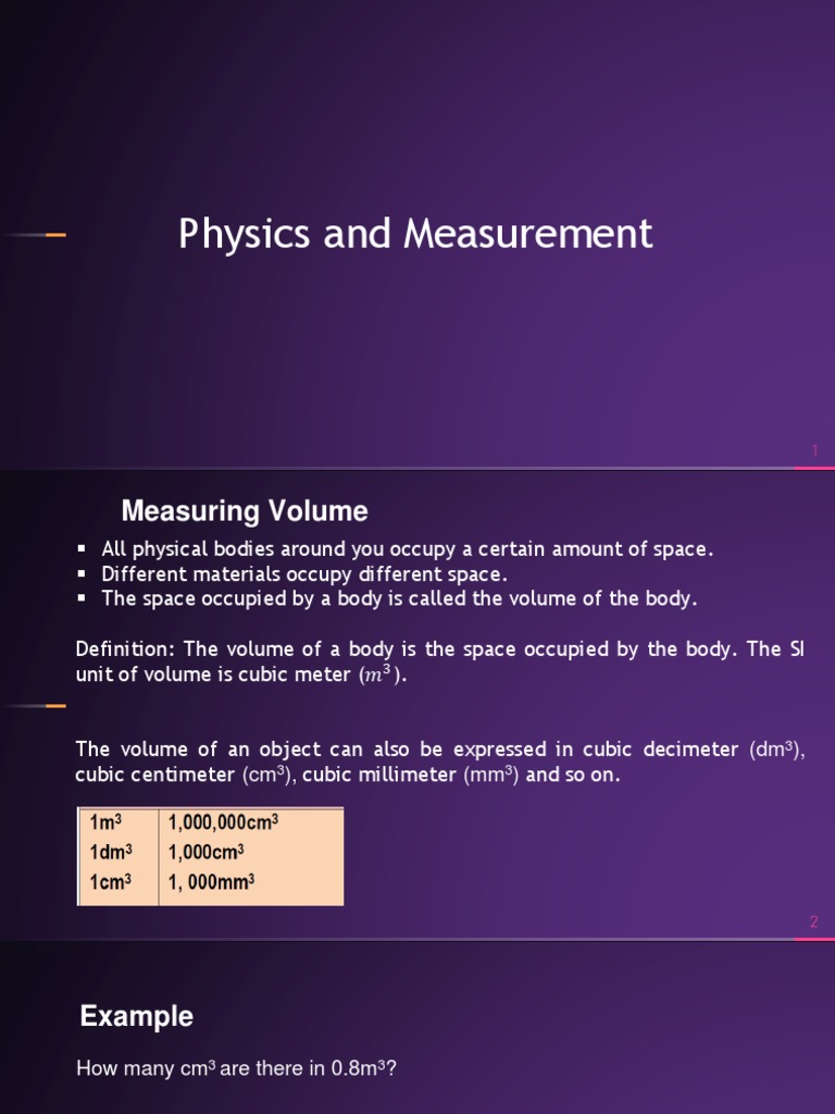 Understanding Volume in Physics | PDF | Density | Volume