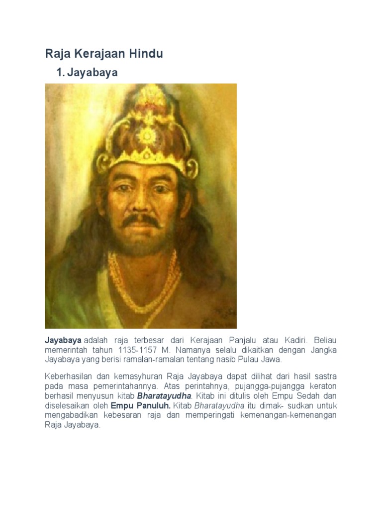 Raja Kerajaan Hindu | PDF
