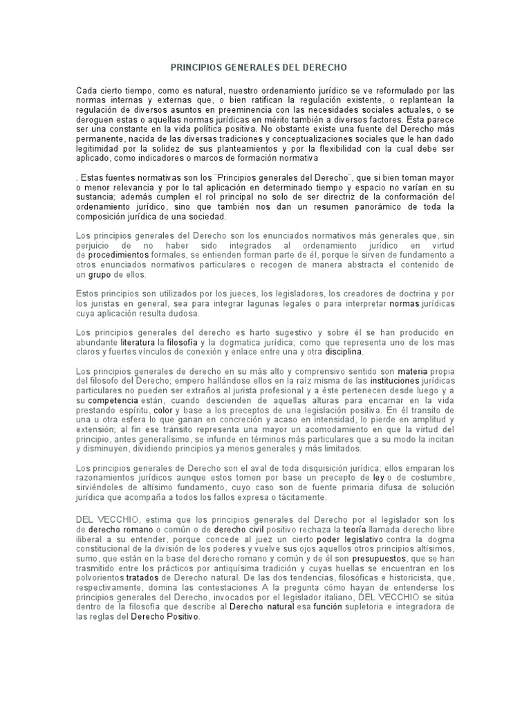 Tema 04principios Generales Del Derecho Pdf Instituciones Sociales