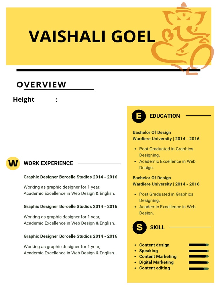 Graphic Designer Resume: Vaishali Goel | PDF | Career & Growth | Business