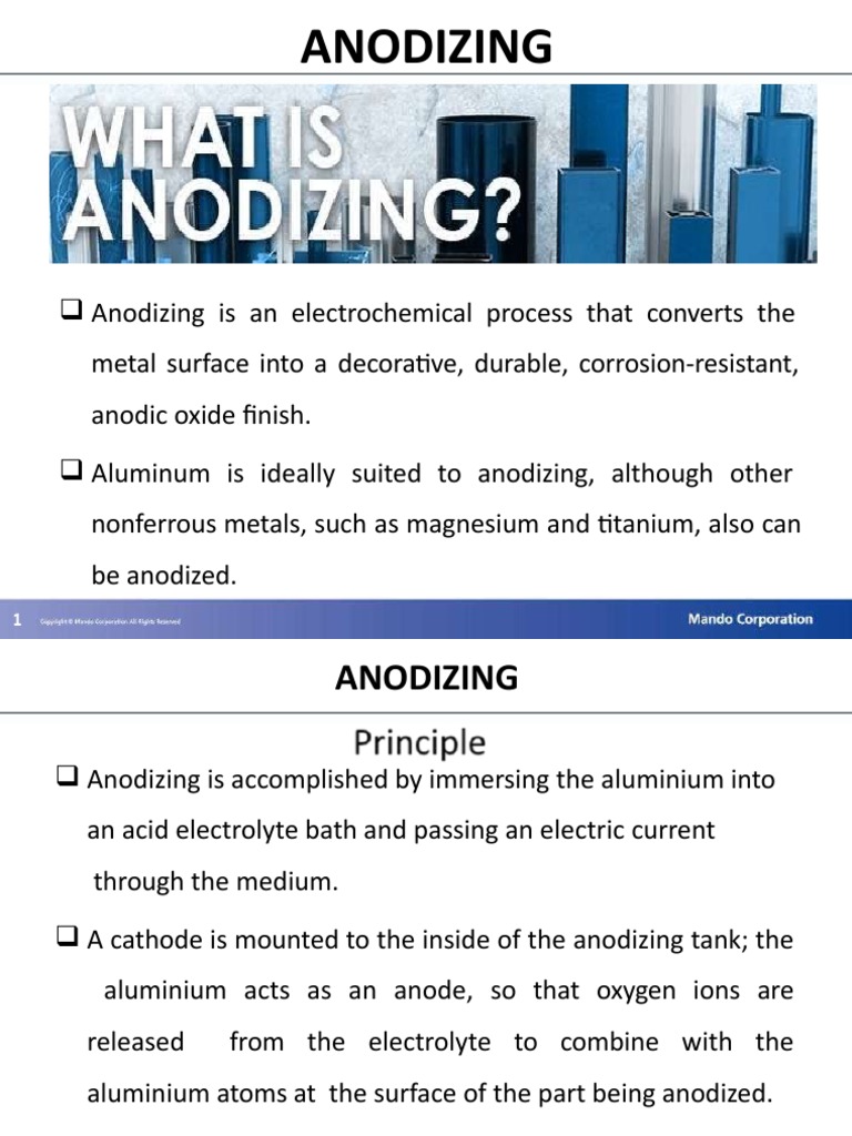 PPT - Anodizing | PDF | Corrosion | Aluminium