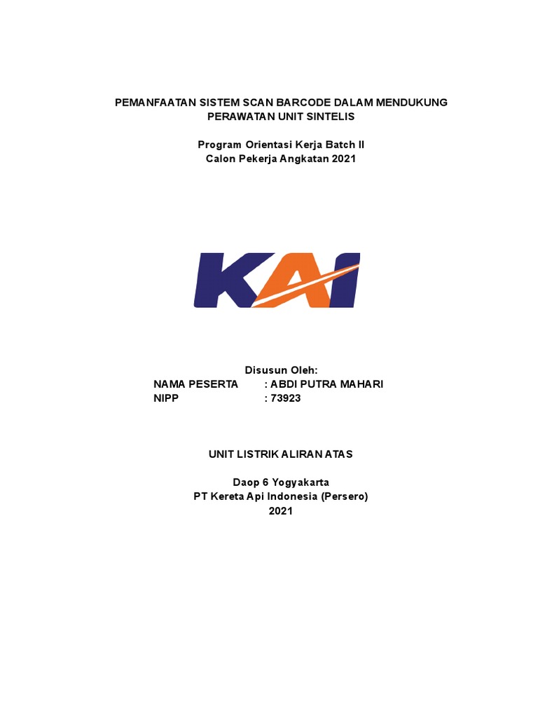 Pemanfaatan Barcode di Sintelis | PDF