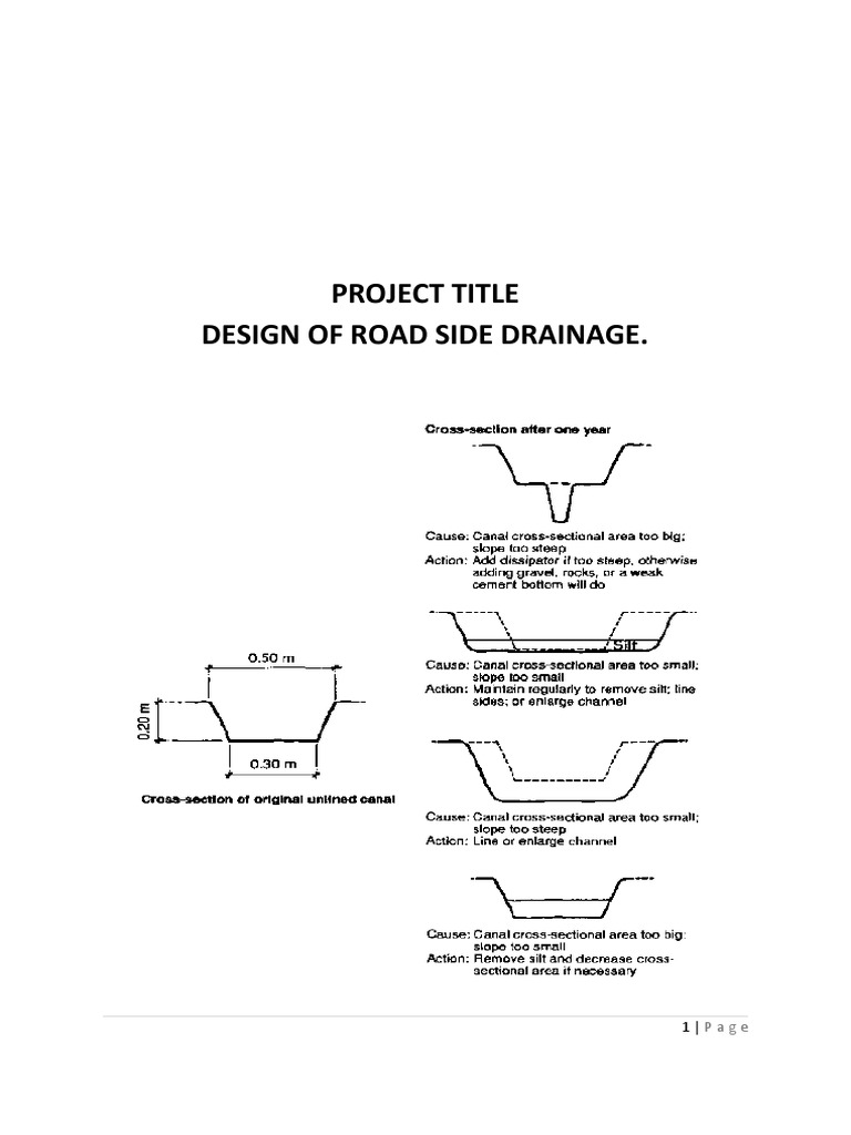 Drainage Design HAND Note | PDF | Drainage Basin | Road