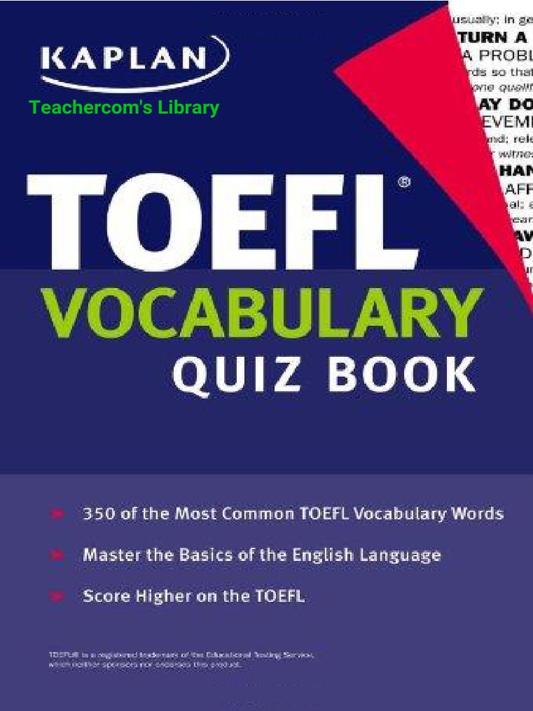TOEFL Vocabulary Quiz Book | PDF