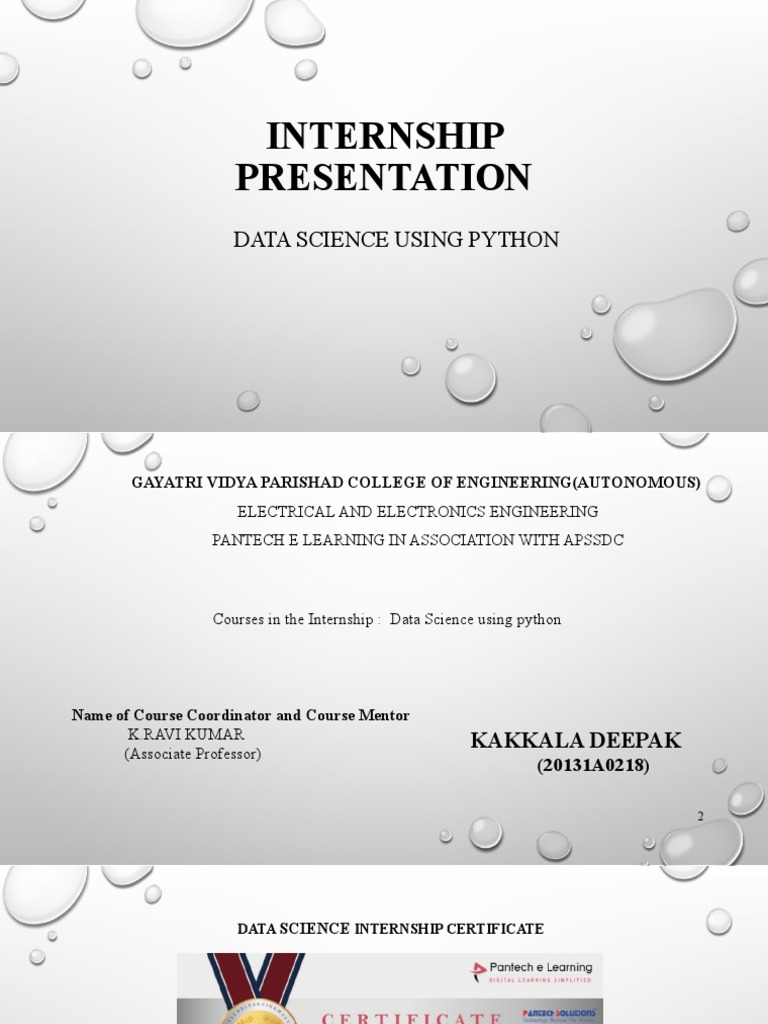 21135A0212 Internship Final | PDF | Array Data Type | Python (Programming Language)