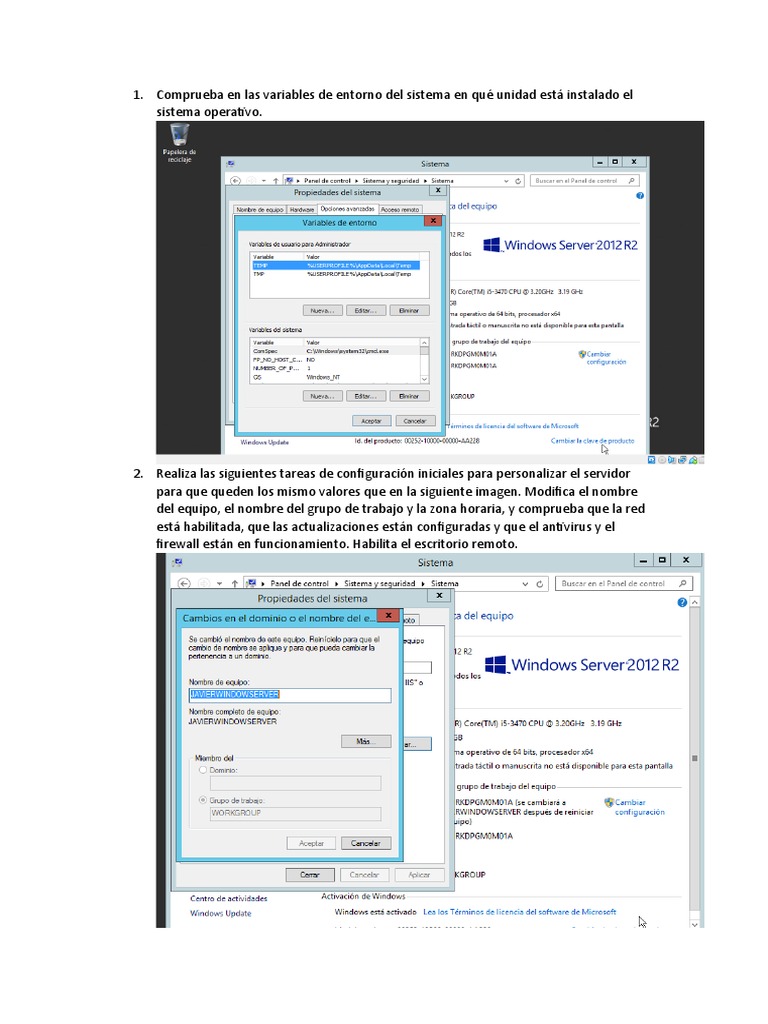 Windows Server Ejercicio Tema 3 | PDF