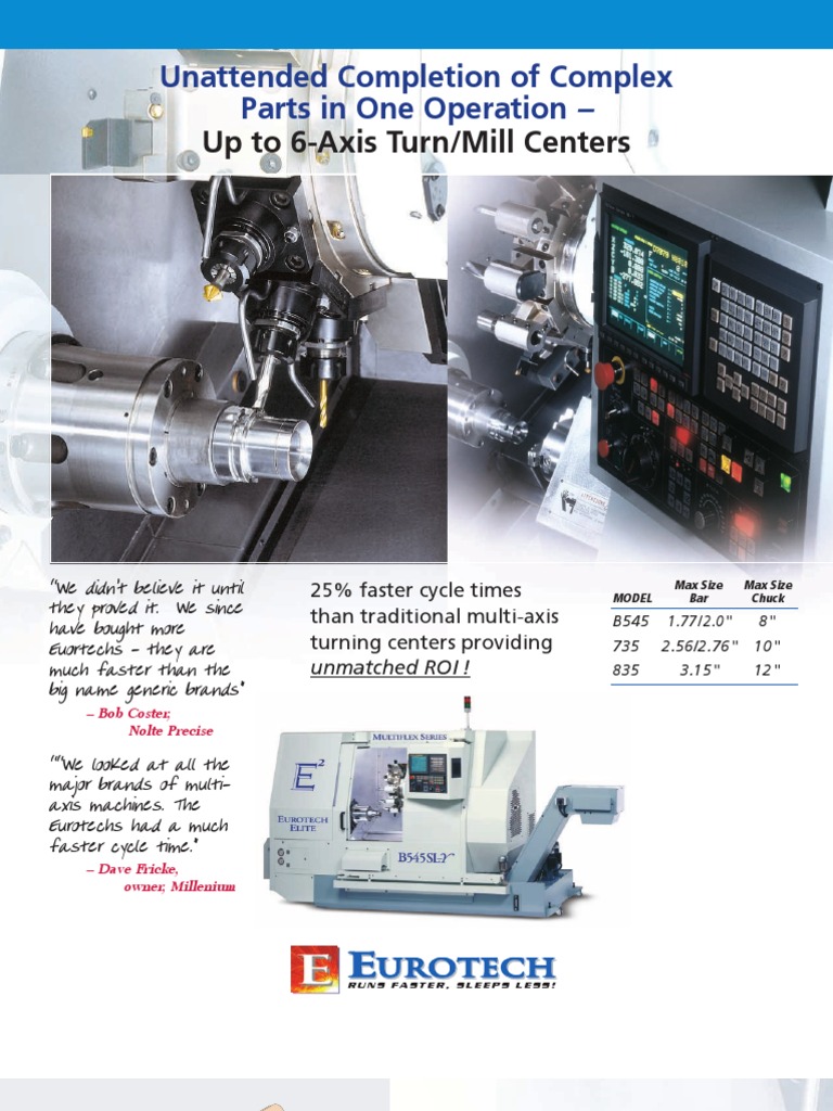 Eurotech Multiflex 545-735-835 Series | PDF | Cartesian Coordinate ...