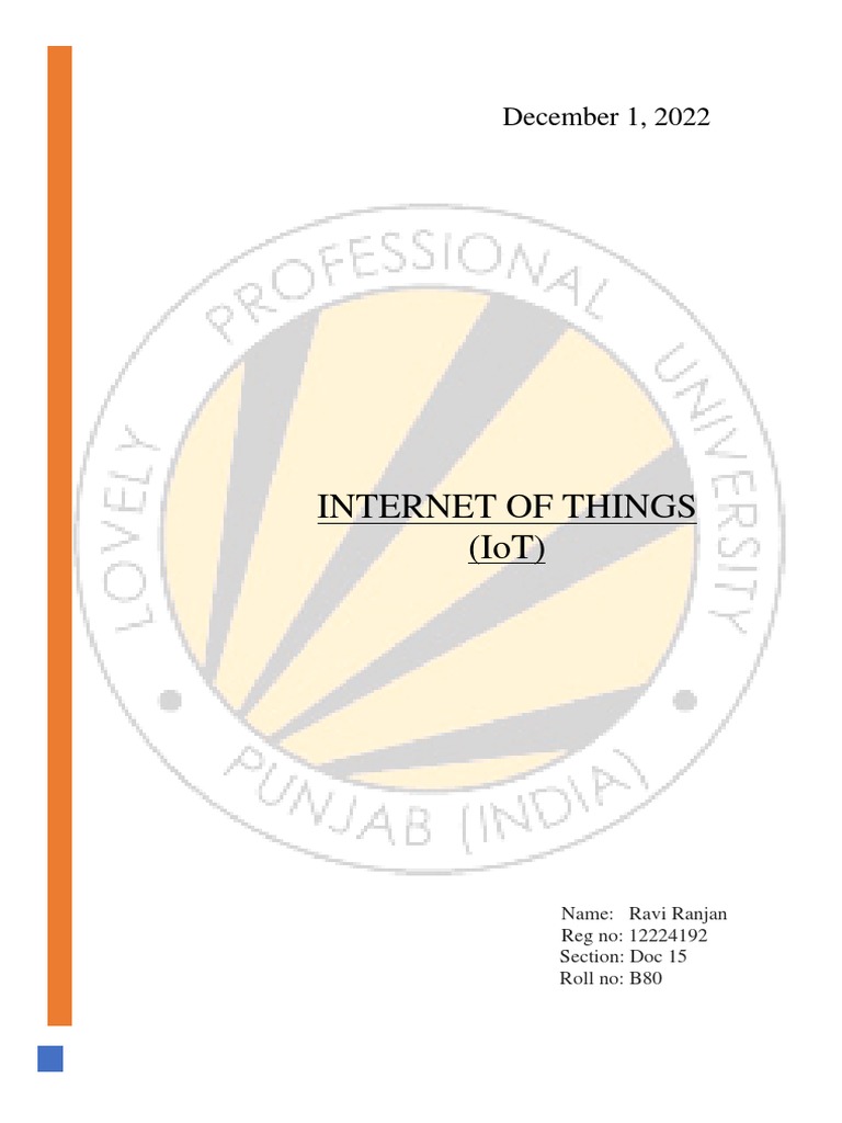 Introduction to Internet of Things (IoT) | PDF | Internet Of Things ...