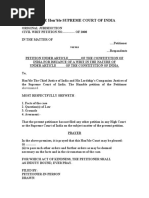 Writ of Mandamus Sample' | PDF