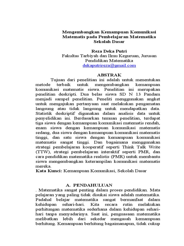 Artikel Reza Deka Perbaikan | PDF