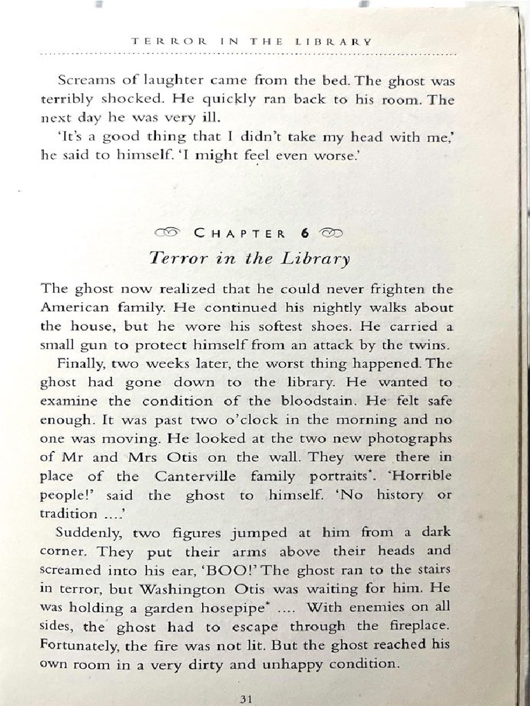 The Canterville Ghost Chapters 6-7-8-9 | PDF