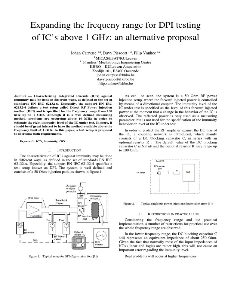 Catrysse DPI HF v2 | PDF | Capacitor | Electrical Impedance