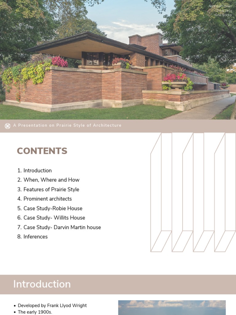 Overview of Prairie Style Architecture | PDF | Architectural Design ...
