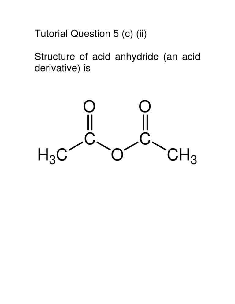 Structure of Acid Anhydride | PDF