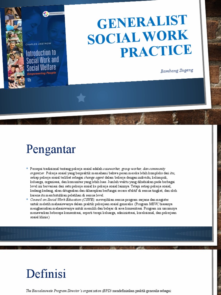 Generalist Social Work Practice | PDF | Karier & Perkembangan