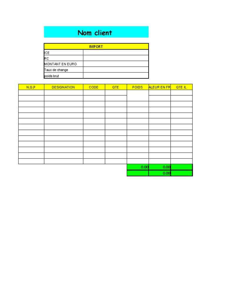 Tableau Acquit | PDF