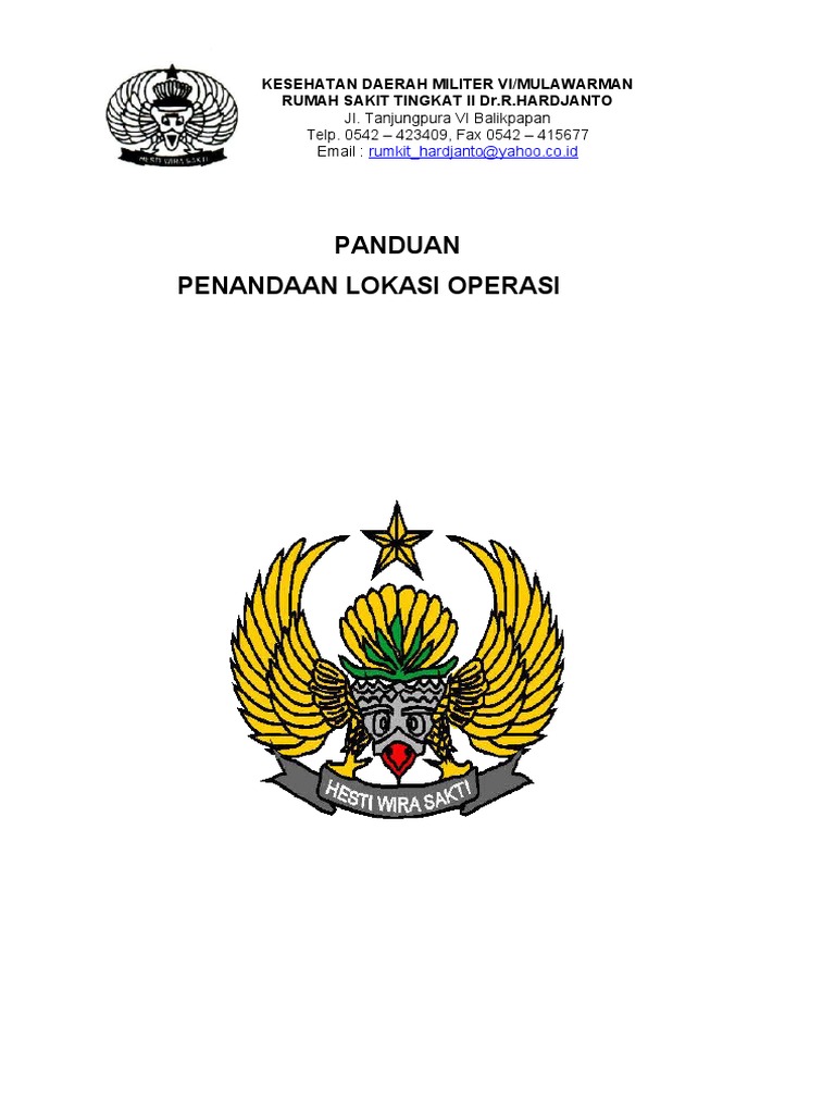 Panduan Penandaan Lokasi Operasi (Site Marking) | PDF