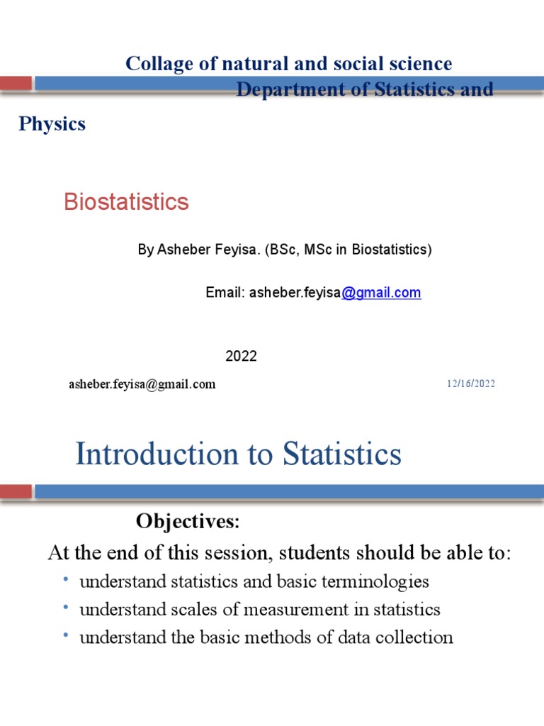 Biostatistics For Biotechnology | PDF | Coefficient Of Variation ...