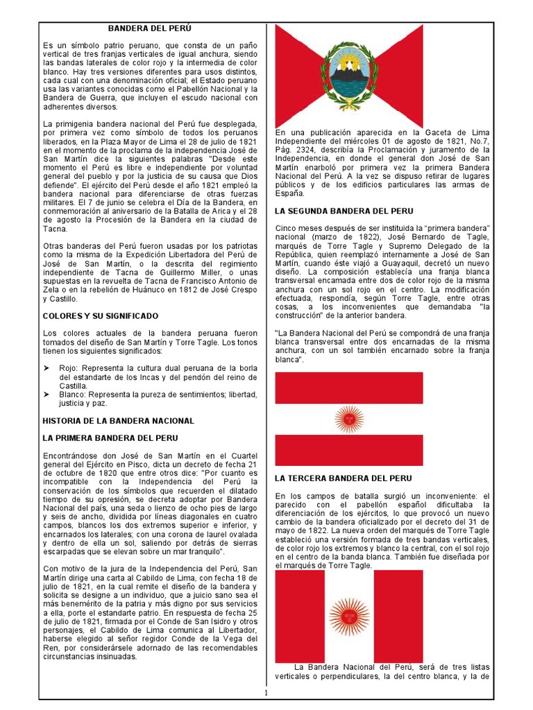 Bandera Nacional | PDF | Los símbolos | Bandera