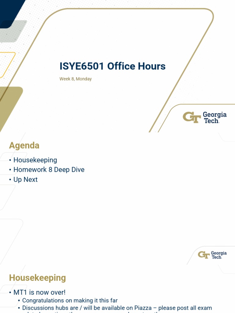 Isye6501 Office Hour Fa22 Week08 Mon | PDF | Analysis | Estimation Theory