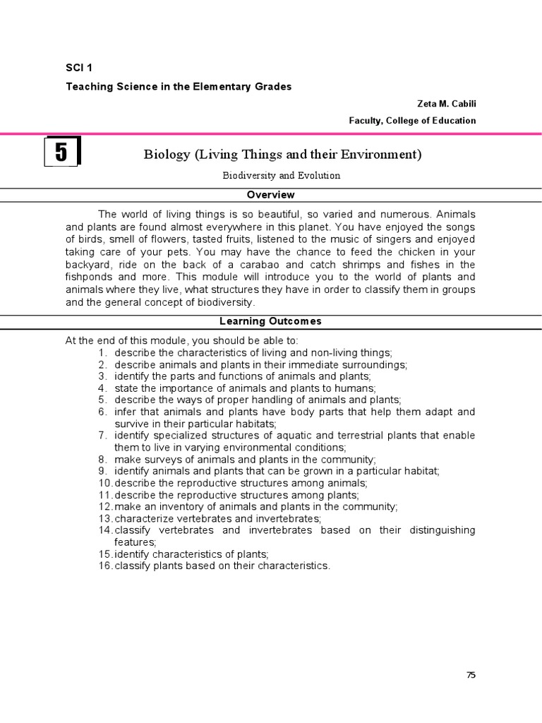 Science Module 5 | PDF | Flowers | Leaf