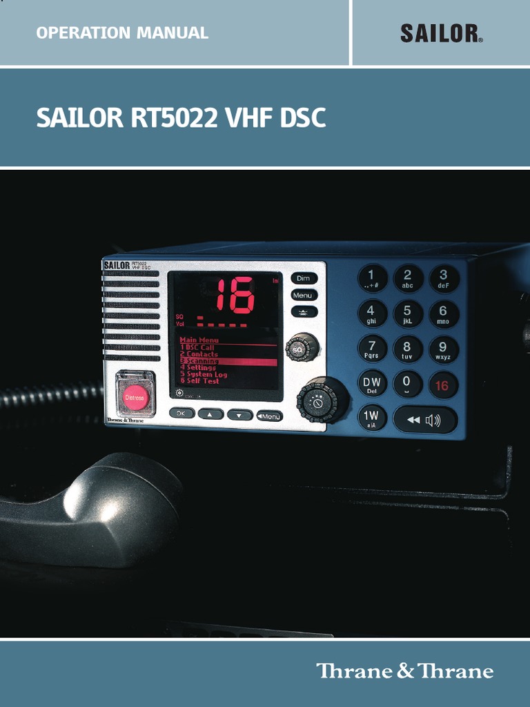 RT5022 Op Manual | PDF | Menu (Computing) | Radio