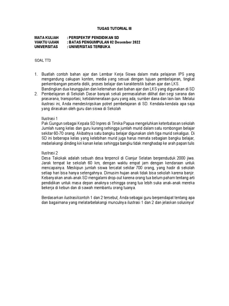 Tugas Tutorial Iii | PDF