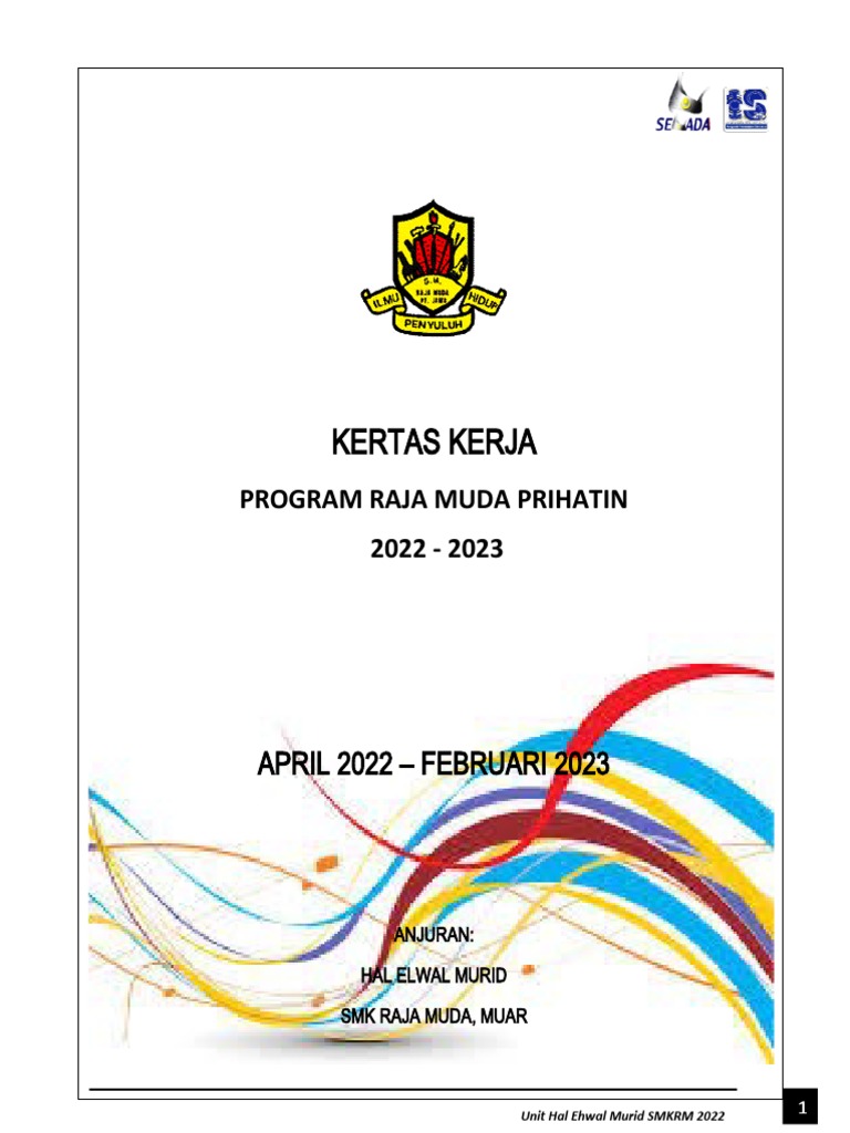 Kertas Kerja Raja Muda Prihatin 2022-2023 | PDF