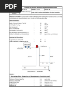 RC Retaining Wall Design Example ACI | PDF | Weight | Force