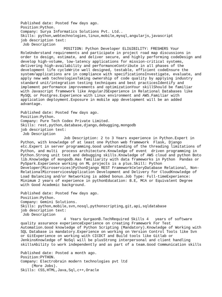 Saved_job | PDF | Representational State Transfer | Python (Programming Language)