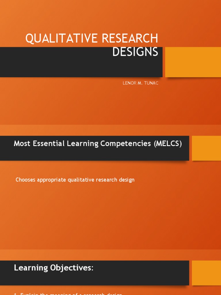 Qualitative Research Design | PDF | Qualitative Research | Ethnography