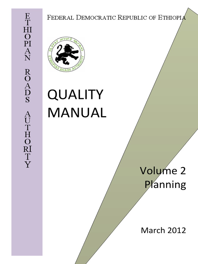 Quality Manual Vol 2 Planning Rev Mar12 | PDF | Truck | Road