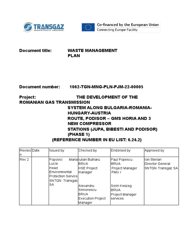 Waste Management Plan | PDF | Waste | Waste Management
