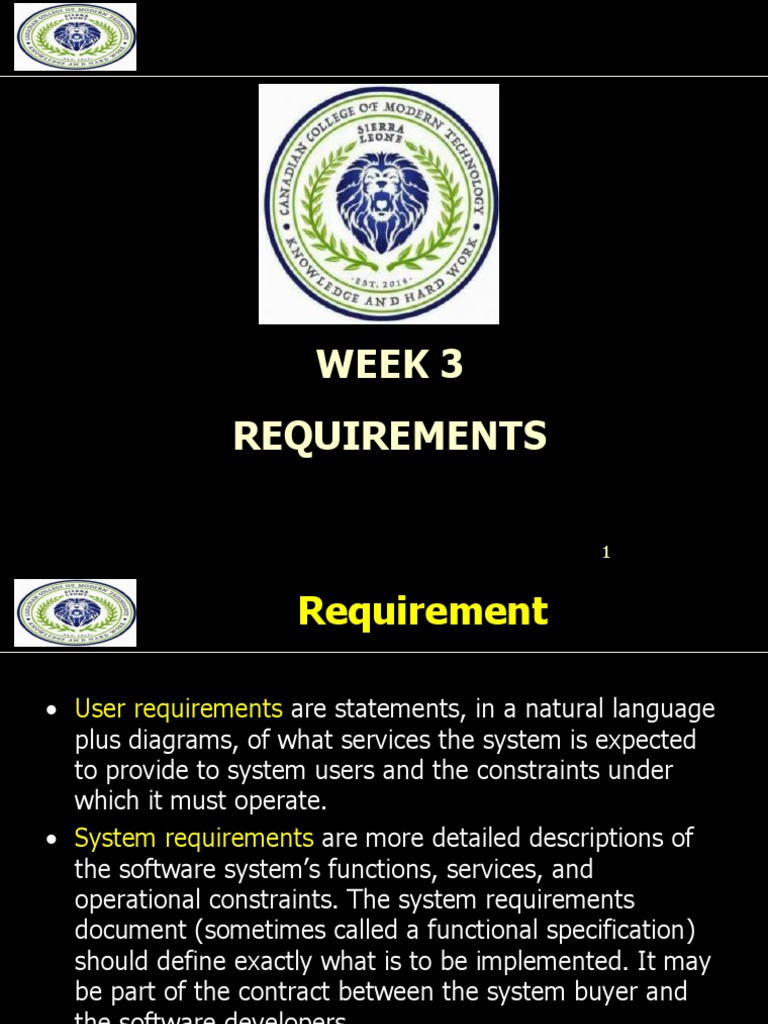 Chapter 3 Requiremennts | PDF | Use Case | Feasibility Study