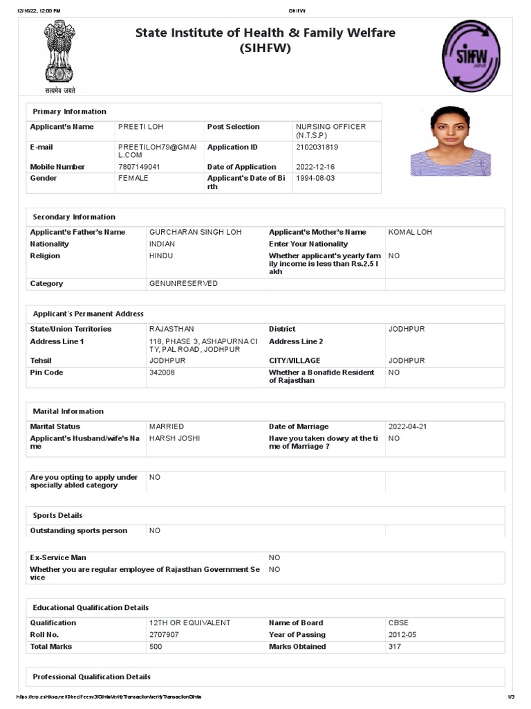 SHIFW (Full Form) | PDF | Social Institutions