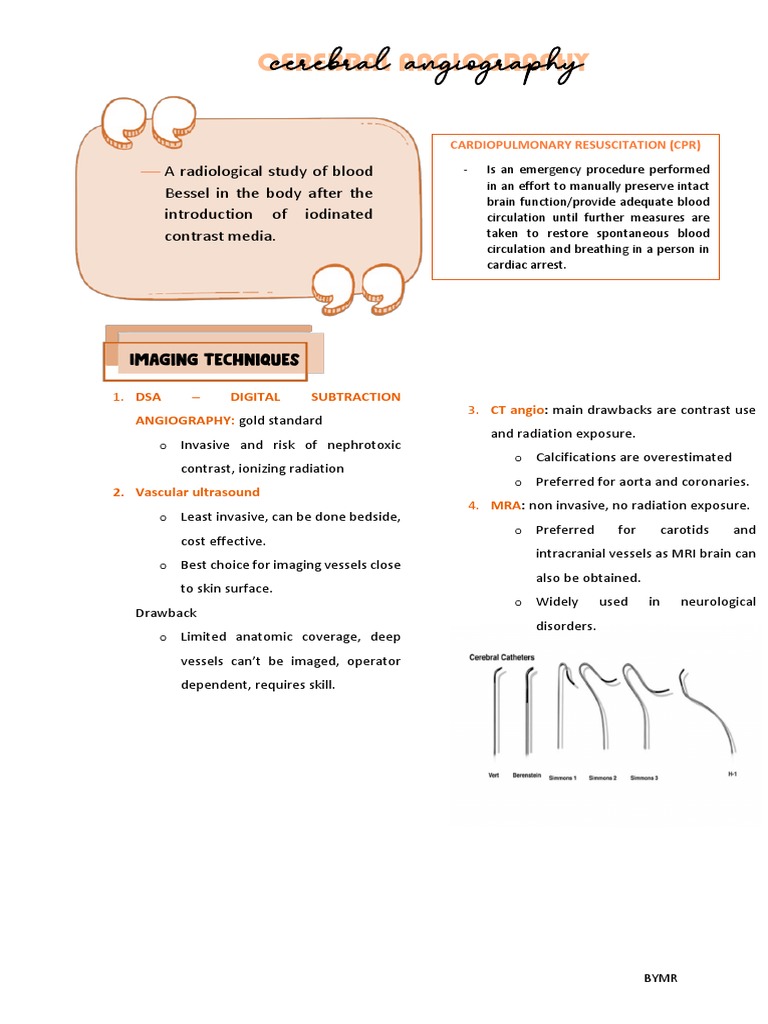Cerebral Angiography | PDF | Angiography | Clinical Medicine